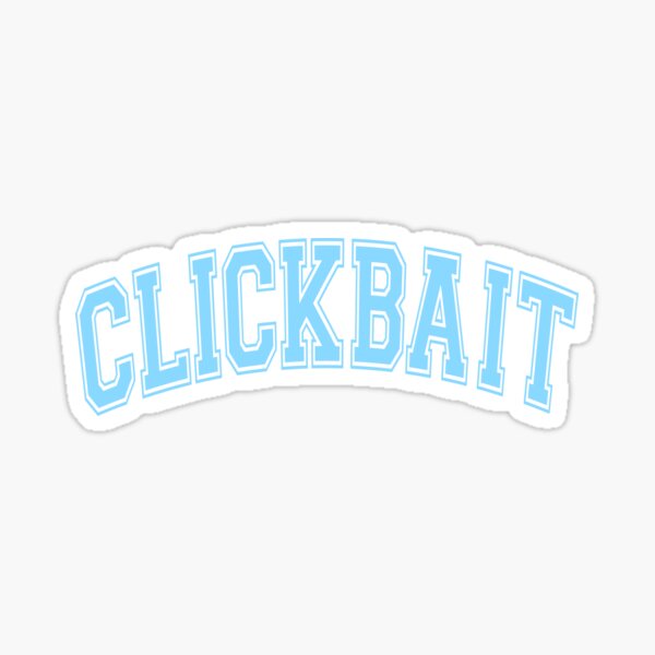 "Pastel blue clickbait logo david dobrik vlog squad" Sticker for Sale ...