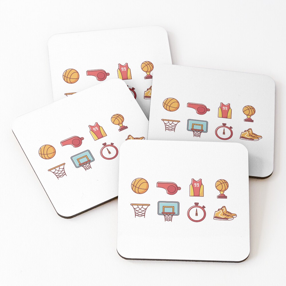 "Basketball Sticker Pack" Sticker for Sale by meursaultdesign | Redbubble