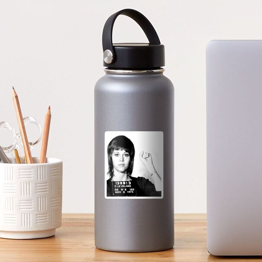 "Jane Fonda Mugshot" Sticker for Sale by Marylandterps09 | Redbubble