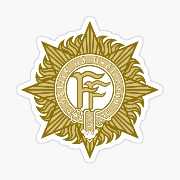 "IRISH DEFENSE FORCES" Sticker by WOOFANG | Redbubble