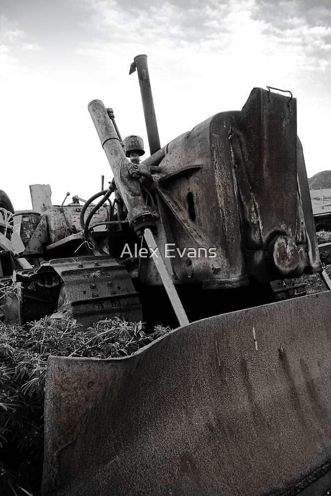 "Old Dozer" by Alex Evans | Redbubble