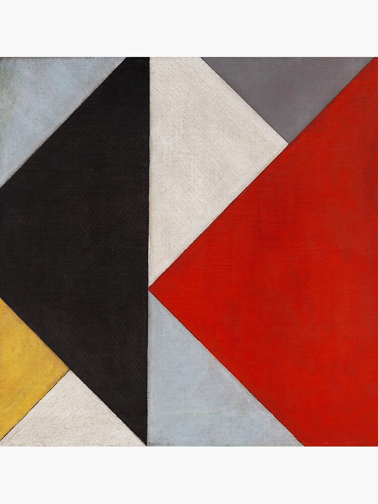 "Counter Composition XIII (High Resolution), van Doesburg" Sticker for ...
