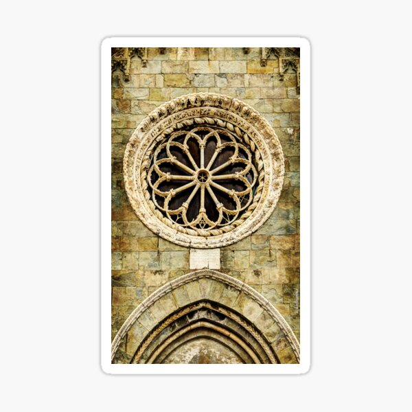 "Manarola Church Rose Window" Sticker for Sale by WWestmoreland | Redbubble