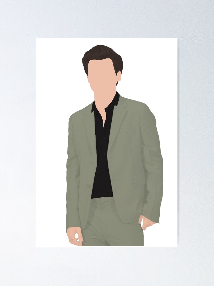 "Harry Styles Green Suit" Poster by christiiina | Redbubble
