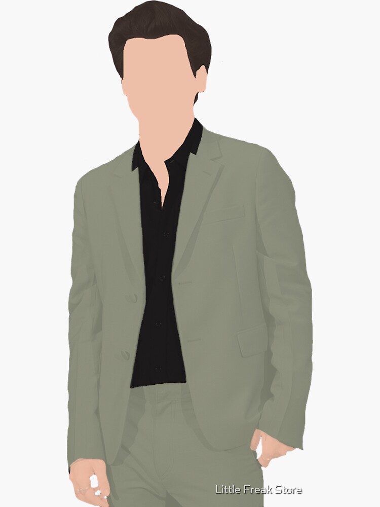 "Harry Styles Green Suit" Sticker for Sale by christiiina | Redbubble