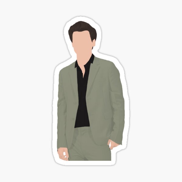 "Harry Styles Green Suit" Sticker for Sale by christiiina | Redbubble