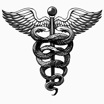 "Caduceus FOR STICKER" Sticker for Sale by jimiyo | Redbubble