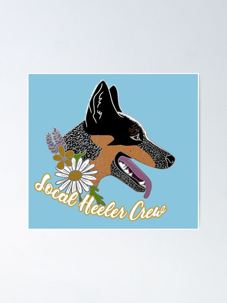 "Socal Heeler Crew (Tri Color Blue)" Poster by GMidnight-pet | Redbubble