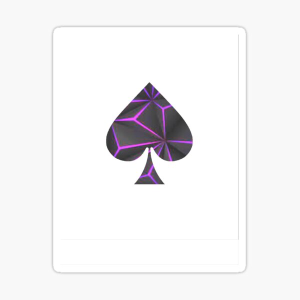 "Spade Logo Purple" Sticker for Sale by CardControl52 | Redbubble