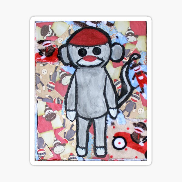 "Sockmonkey" Sticker by BleedStainArt | Redbubble