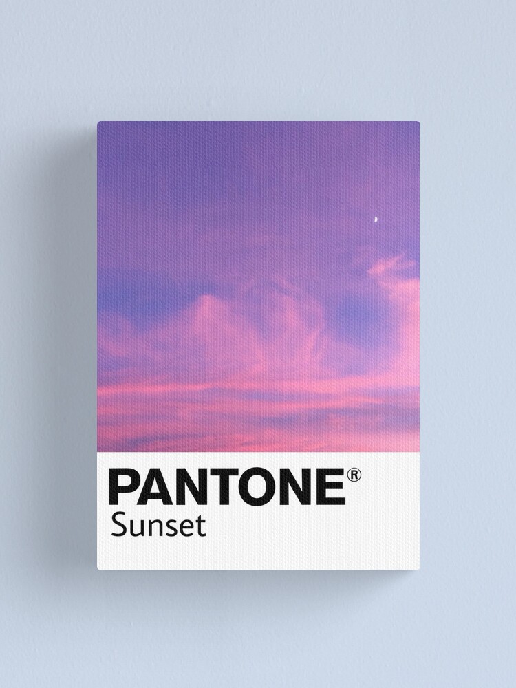 "Pantone Sunset" Canvas Print for Sale by 3Wang | Redbubble