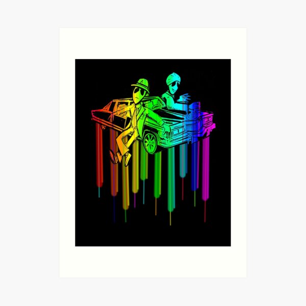 "Two Dope Aliens in a Caddy" Art Print for Sale by Soma79 | Redbubble