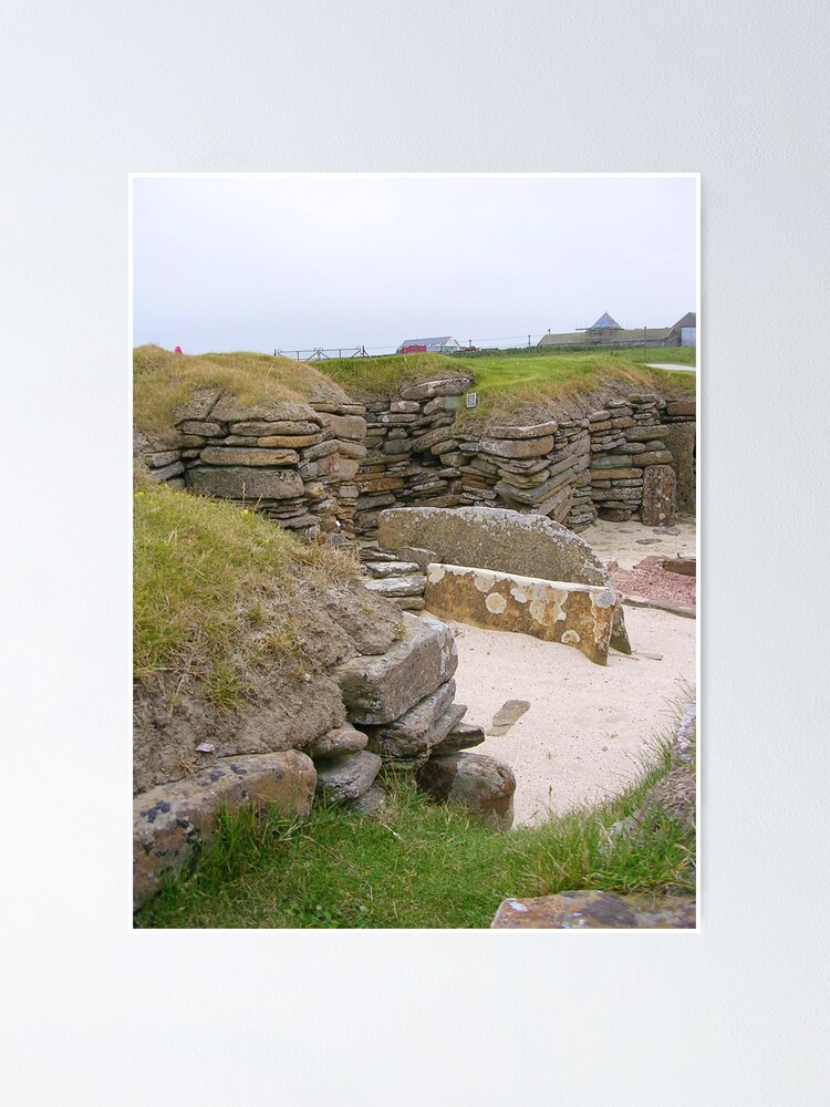 "A Neolithic Living Room - Skara Brae" Poster for Sale by lezvee ...
