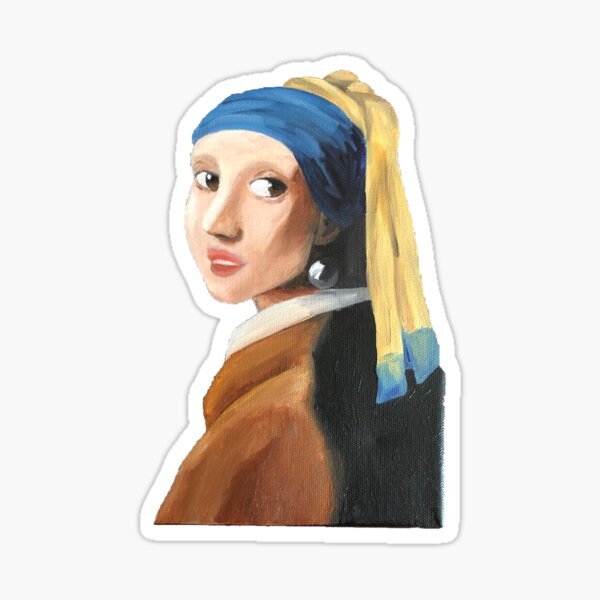 "Girl With the Pearl Earring" Sticker by leahashley23 | Redbubble