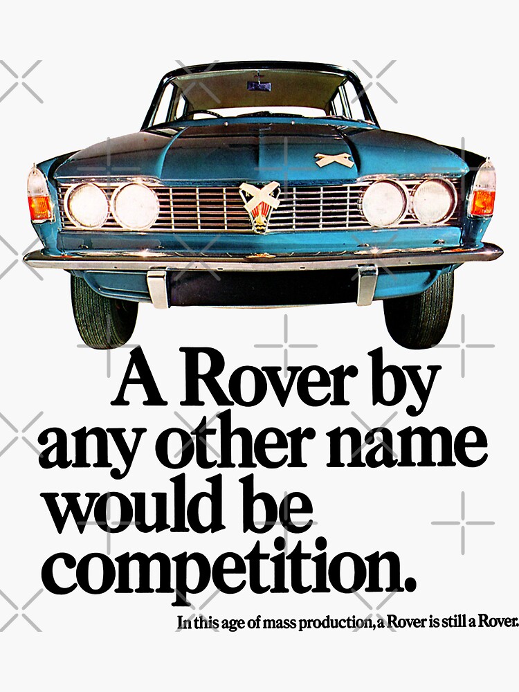 "ROVER P6" Sticker by ThrowbackMotors | Redbubble