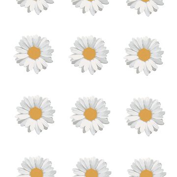 "Small white daisy flower sticker set" Sticker for Sale by cortniej ...