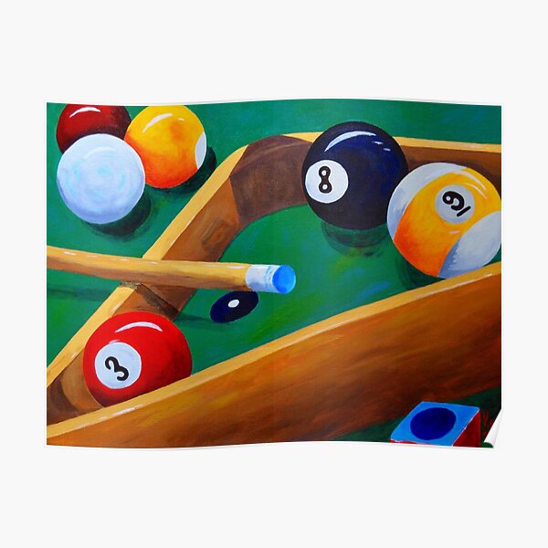 "Eight Ball" Poster by tintedcanvas | Redbubble