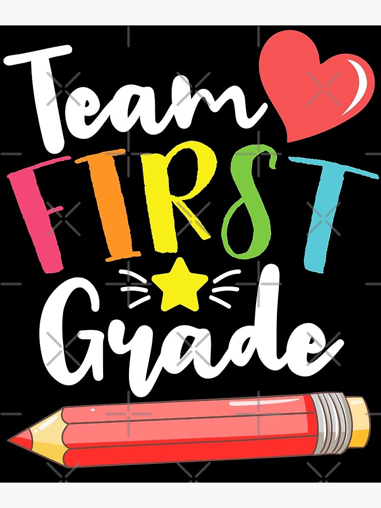 "Team First Grade Cute Back To School or First Day Of School Gift For ...