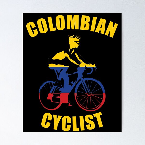 Póster for Sale con la obra «Camisa Ciclista Ciclista Colombiana ...