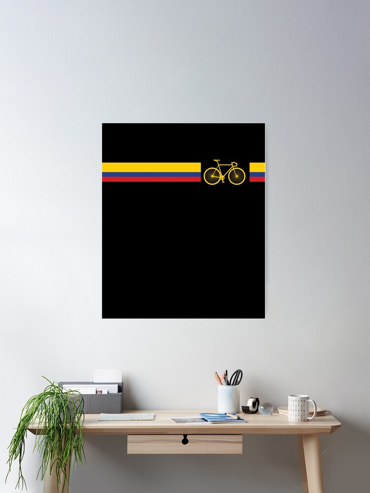Póster for Sale con la obra «Colombia Ciclismo Colombia Bandera Colores ...