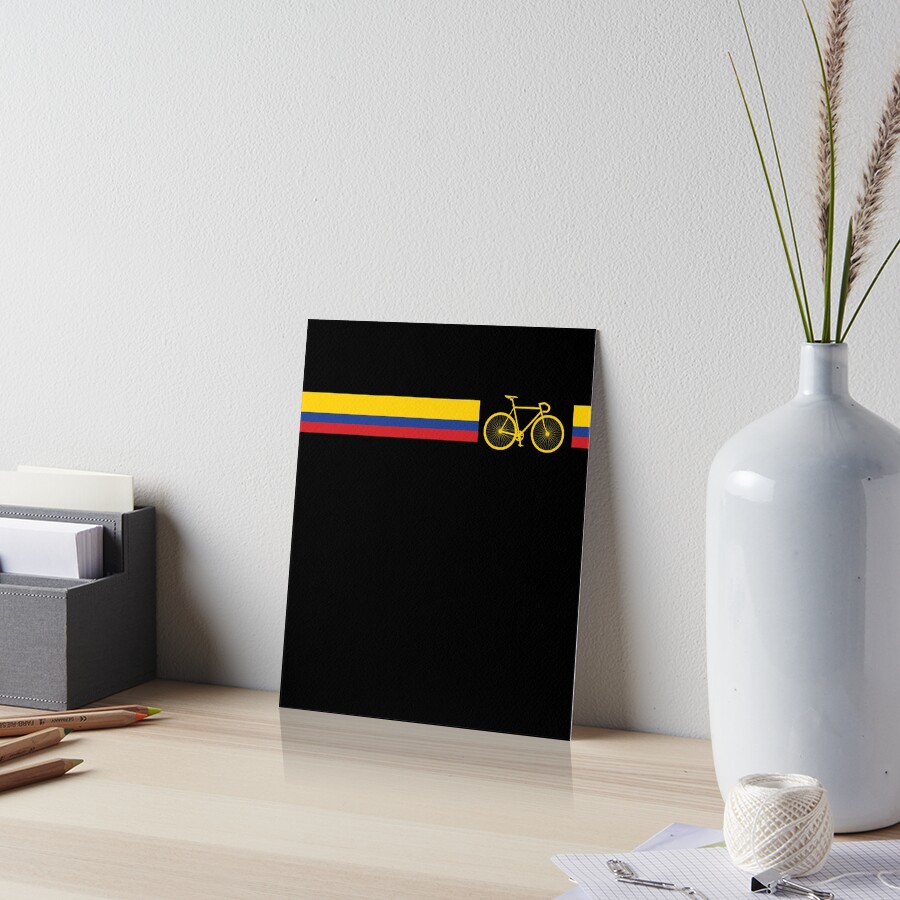 "Colombian Cycling Colombia Flag Colors Cyclist Bicycle" Art Board ...