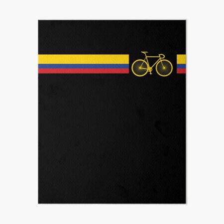 "Colombian Cycling Colombia Flag Colors Cyclist Bicycle" Art Board ...