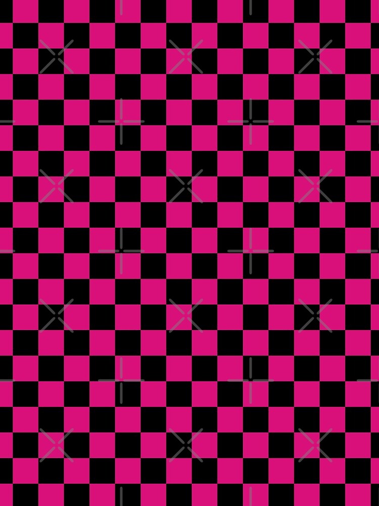 "Checkered pattern. Hot pink and black check pattern. Checker board ...