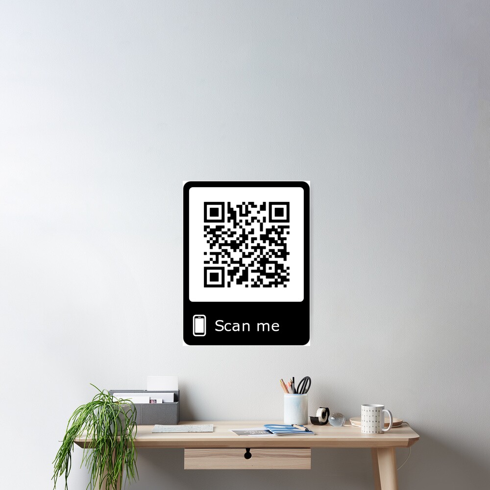 "Rick Roll Link QR Code" Art Print for Sale by magsdesigns | Redbubble