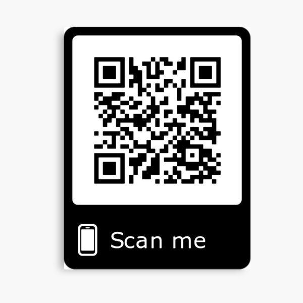 "Rick Roll Link QR Code" Canvas Print for Sale by magsdesigns | Redbubble