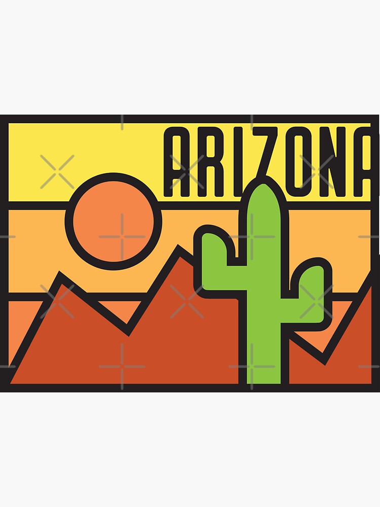 "Arizona" Sticker by lindsayyt8 | Redbubble