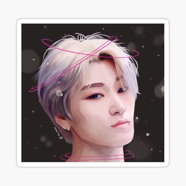 "SAN (ATEEZ)" Sticker by Ancteez | Redbubble