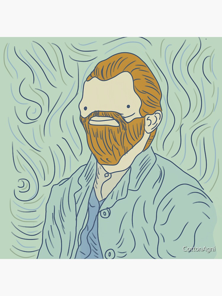 "Ditto Van Gogh" Sticker for Sale by CottonAgni | Redbubble