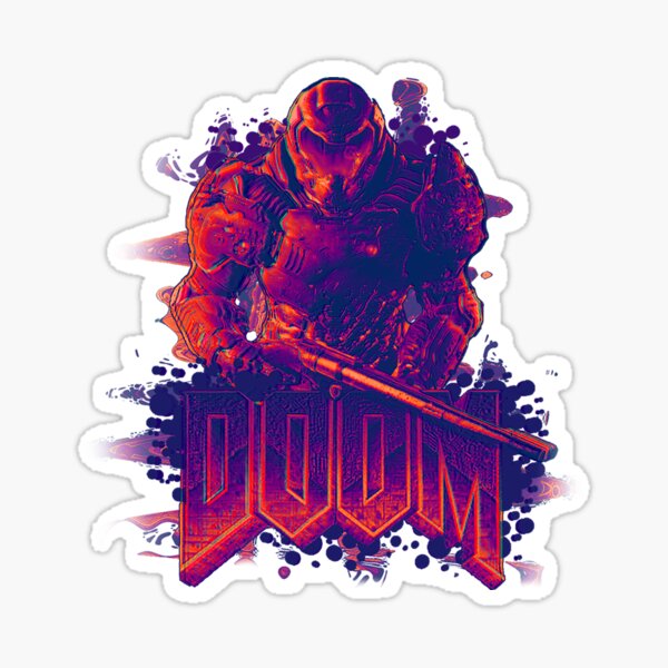 Doomguy Stickers | Redbubble