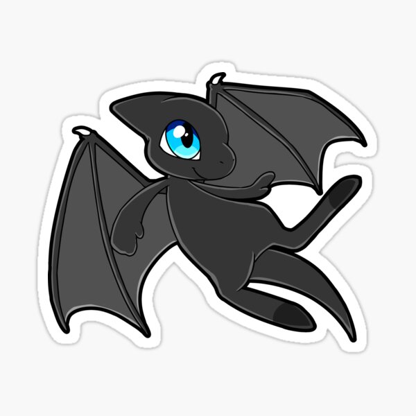"Shoyru - Shadow" Sticker for Sale by Draikinator | Redbubble