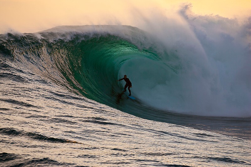 "Sandy Ryan in a massive barrel at Shipstern Bluff in Tasmania" by ...