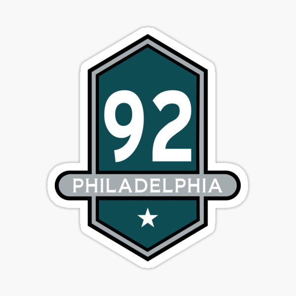 "Philadelphia 92 Emblem" Sticker for Sale by bobthesportsguy | Redbubble