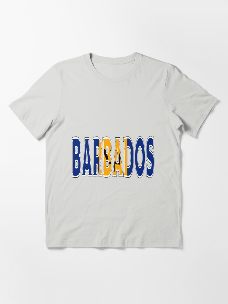 "Barbados Font with Barbadian Flag" T-shirt by Havocgirl | Redbubble