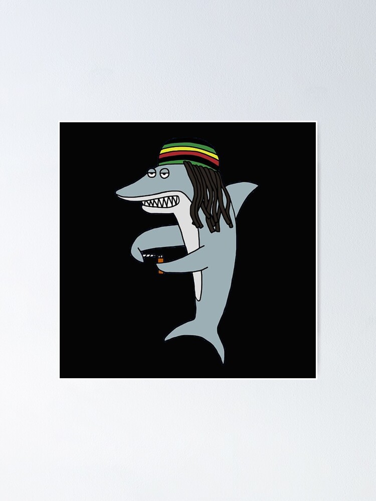 "reggae shark" Poster for Sale by jarabbuu | Redbubble