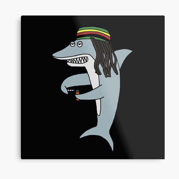 Reggae Shark Metal Prints | Redbubble