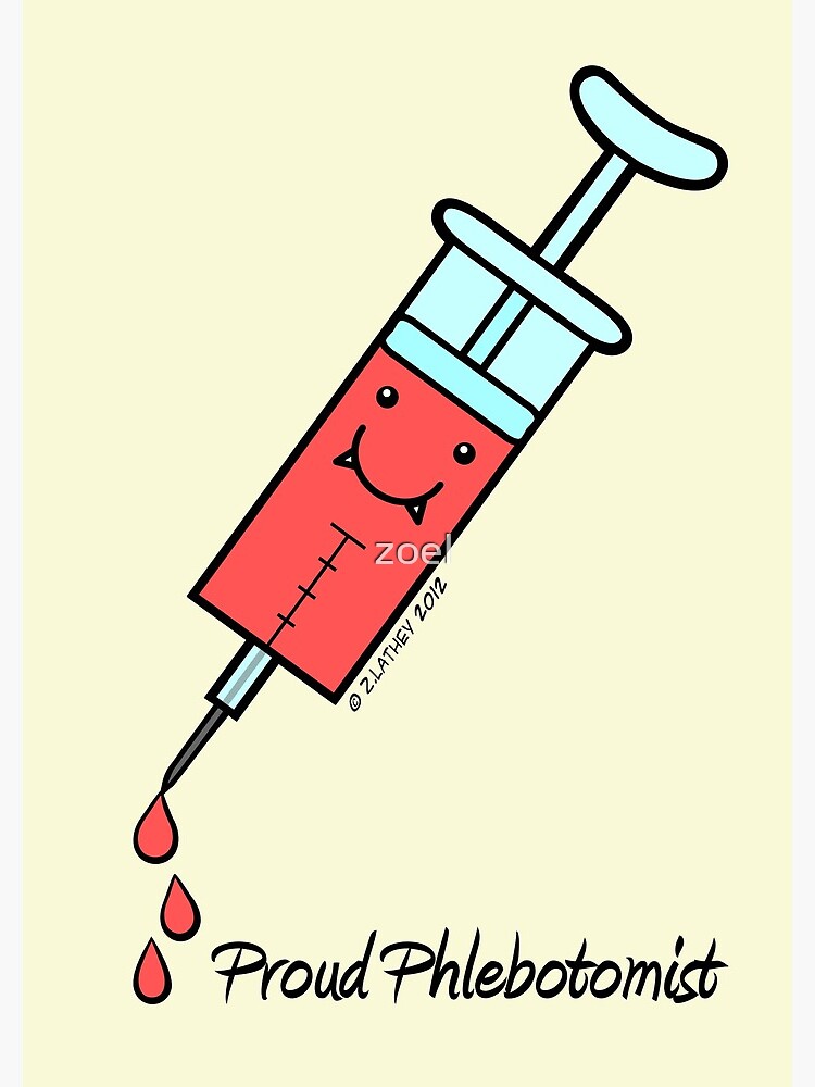 "Proud Phlebotomist - Cute Vampire Phlebotomy syringe" Spiral Notebook ...