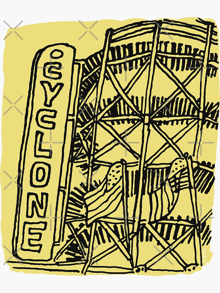 "Cyclone" Sticker by johnandwendy | Redbubble