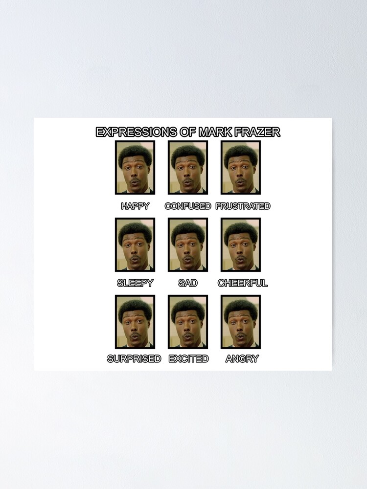 "Expressions of Mark Frazer - Samurai Cop" Poster for Sale by ...