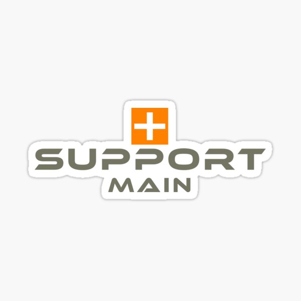 "Support Main" Sticker for Sale by fireball916 | Redbubble