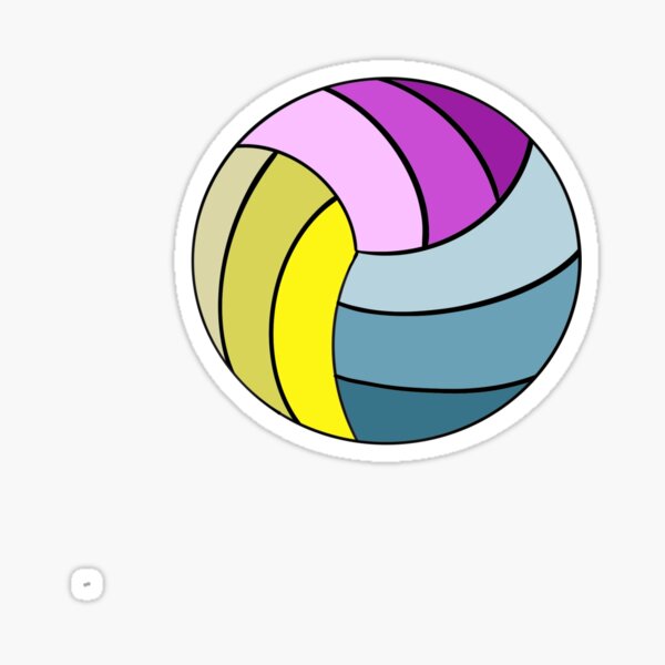 "Colourful volleyball vsco sticker" Sticker for Sale by samanthapinette ...