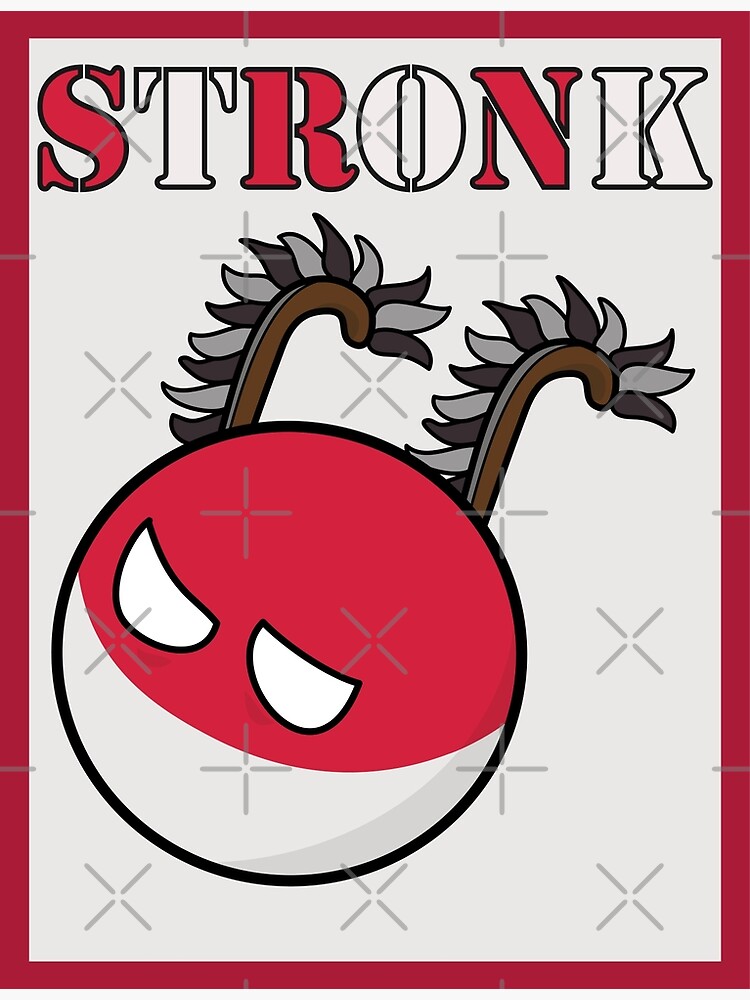 "Polandball - Poland Stronk with Hussar Wings" Art Print by DigitalCleo ...