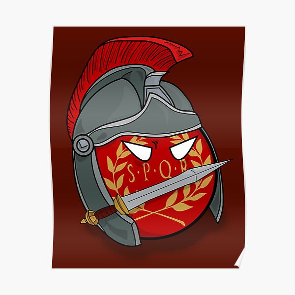 "Polandball - Roman Empireball" Poster by DigitalCleo | Redbubble