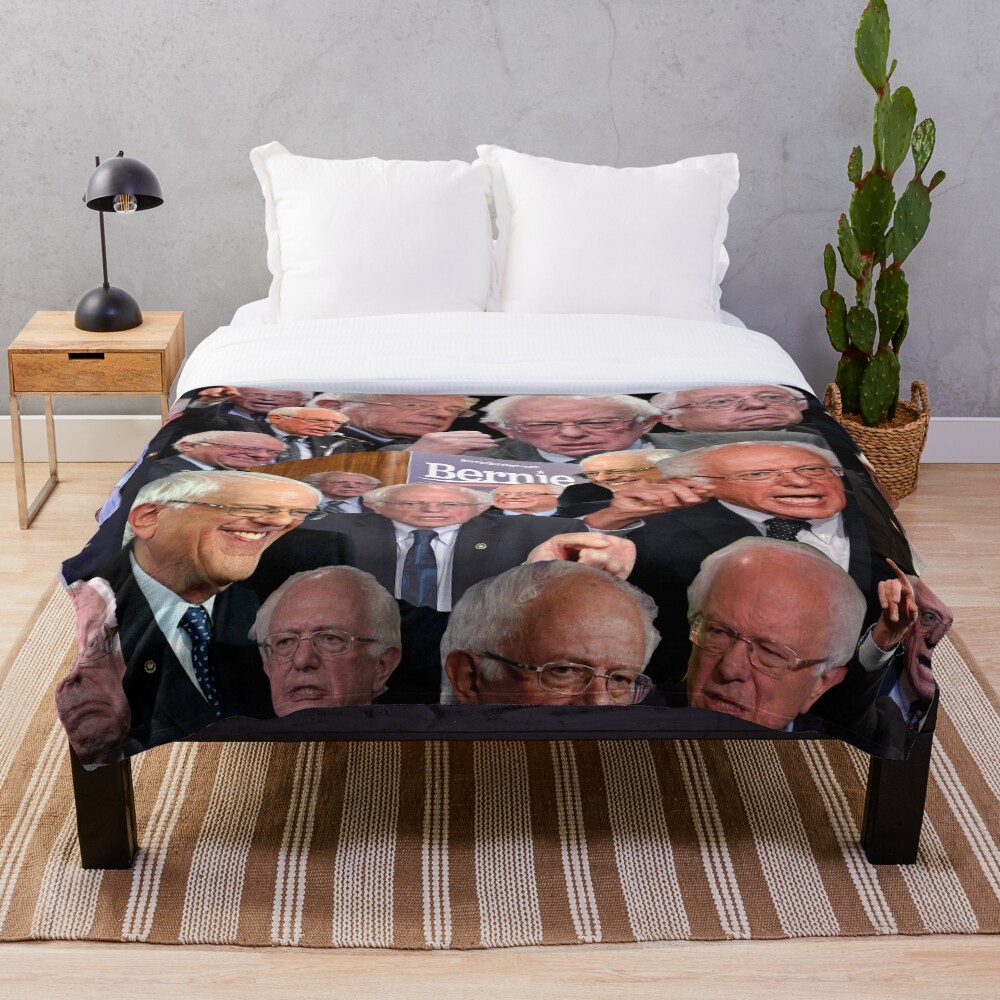 "Bernie Sanders Collage" Throw Blanket for Sale by oison75 | Redbubble