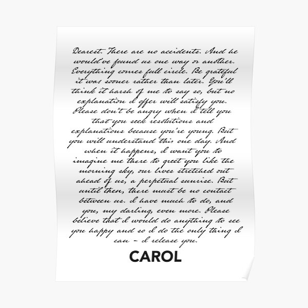 Carol Movie Posters | Redbubble