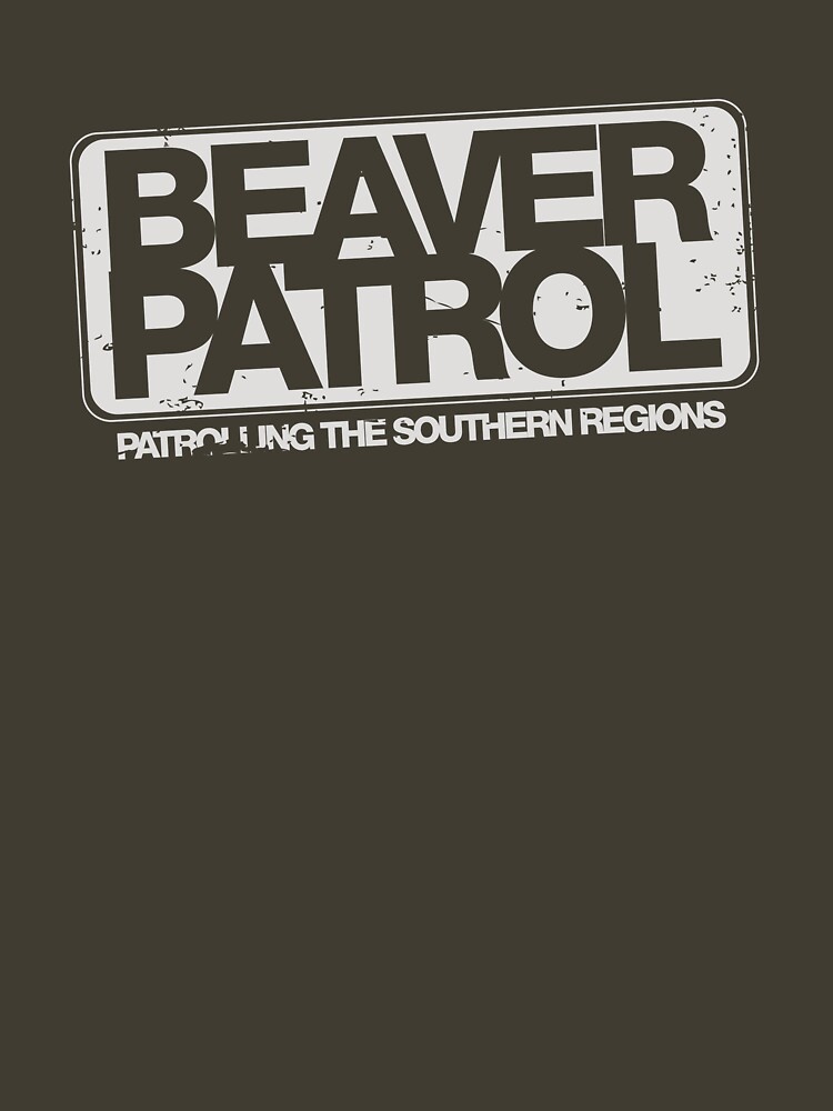 "Beaver Patrol (white)" T-shirt for Sale by buud | Redbubble | funny t ...