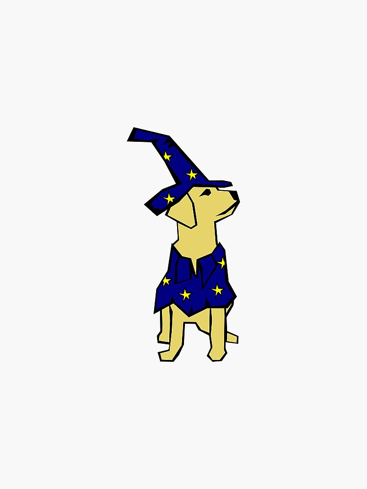 "Wizard Puppy Dog" Sticker for Sale by WPhotographyW | Redbubble